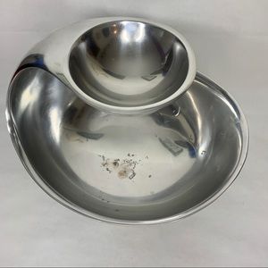 Nambe | Dining | Nambe Pewter Chip And Dip Set So Unique | Poshmark